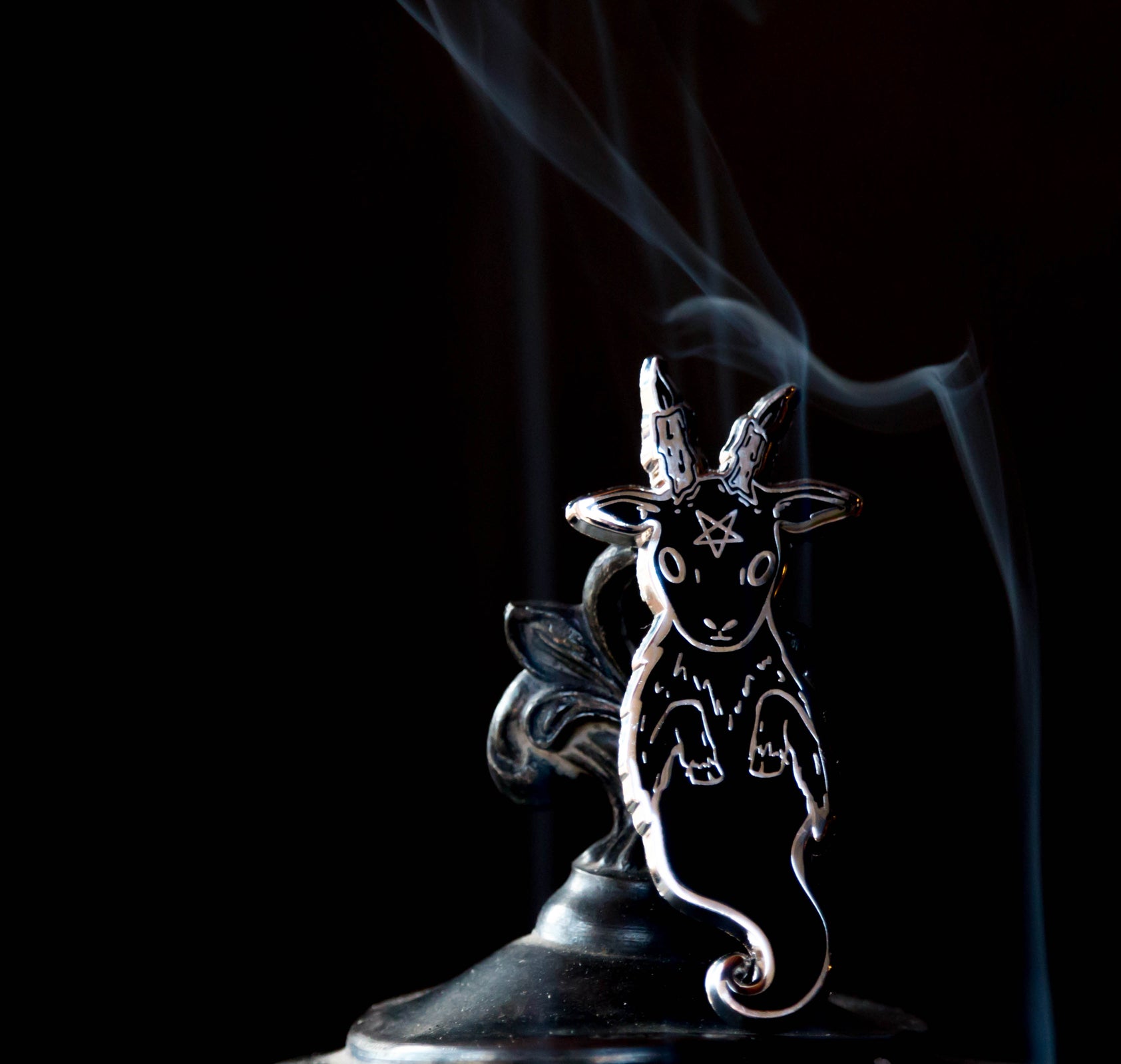 Ghost Goat - Enamel Pin – The Pickety Witch