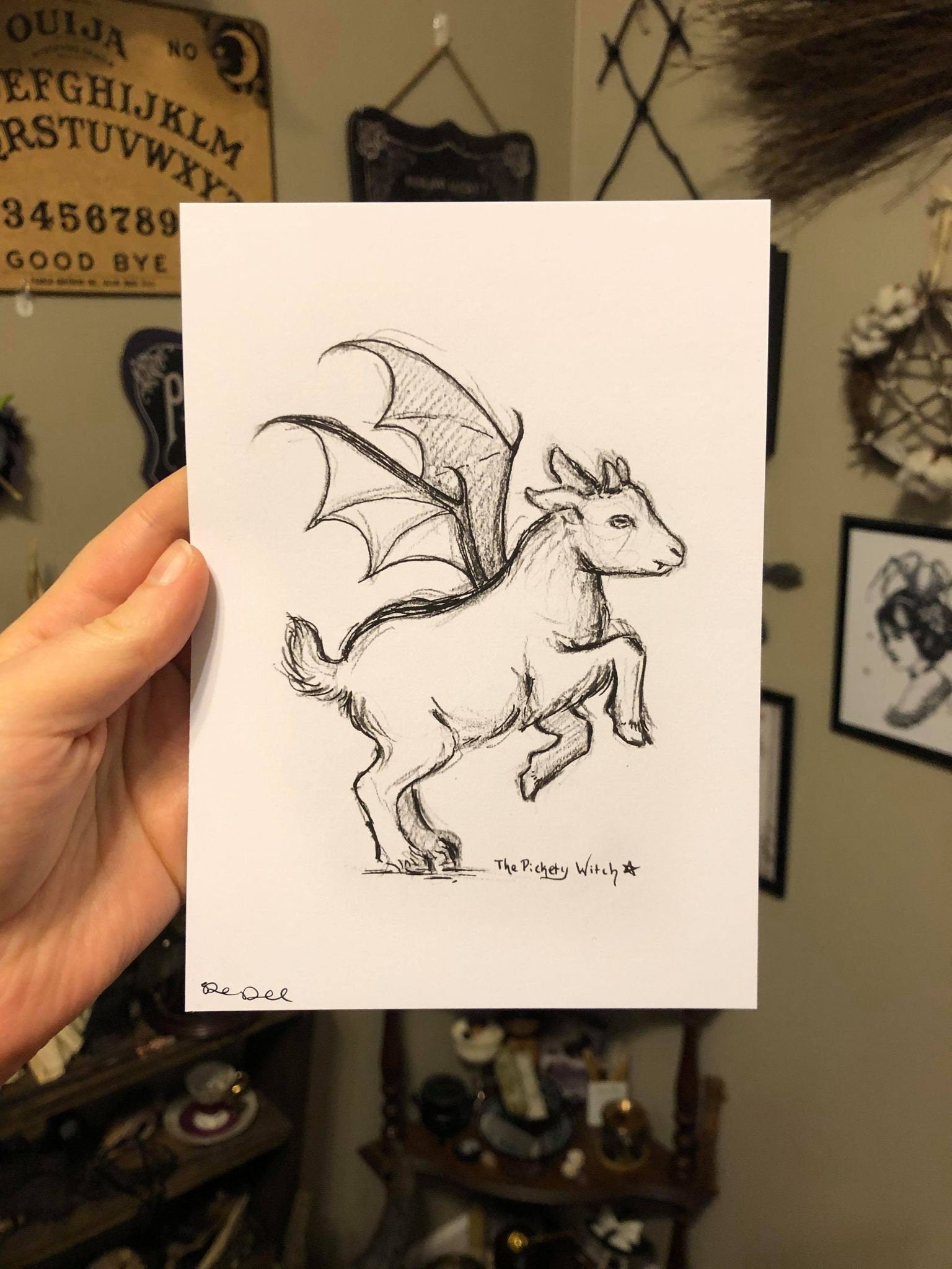 Vampire Goat - 5x7 Print – The Pickety Witch